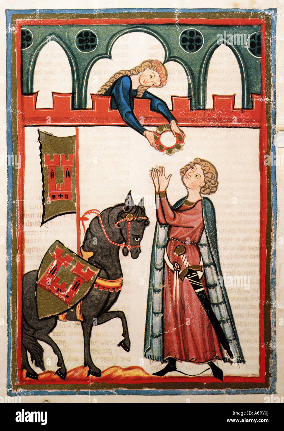 Codex manesse chevalier Banque d'image et photos - Alamy