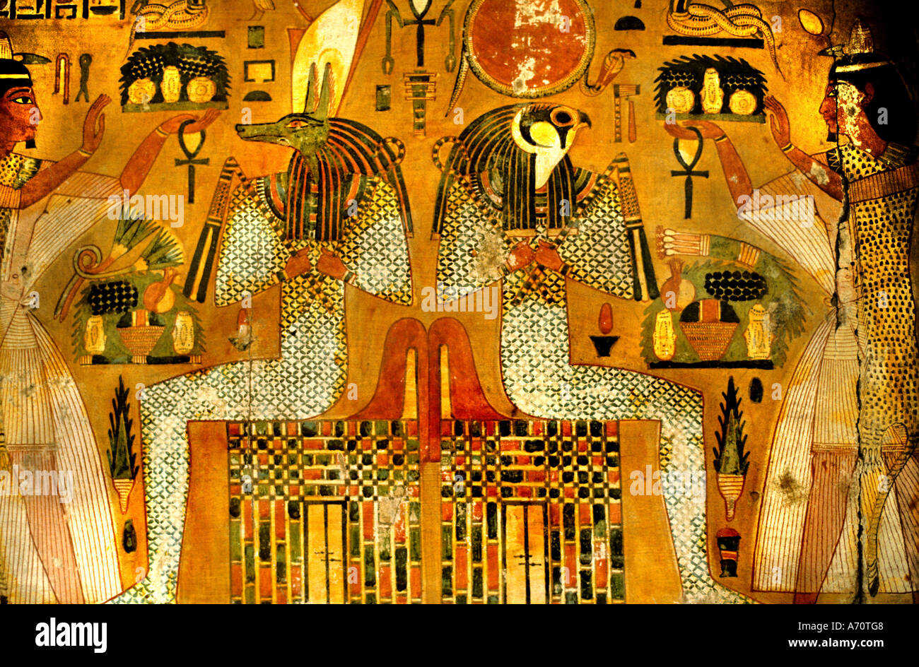 L'Égypte antique Égypte Pharaon sarcophage cercueil Antiquité Peinture ...