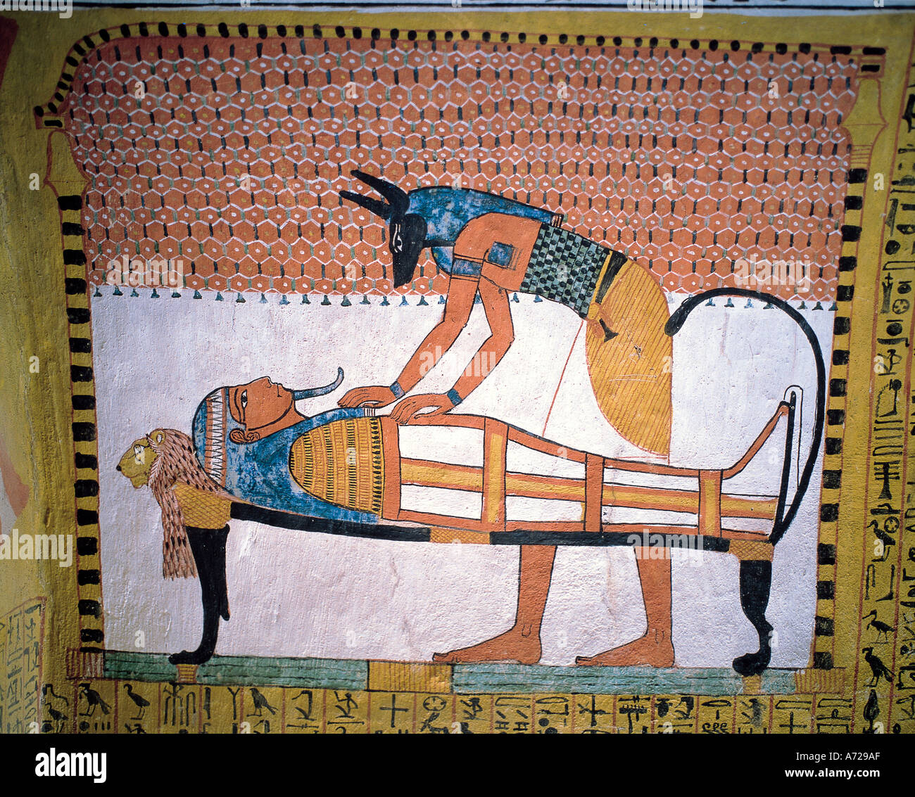 Anubis god painting Banque de photographies et d’images à haute ...