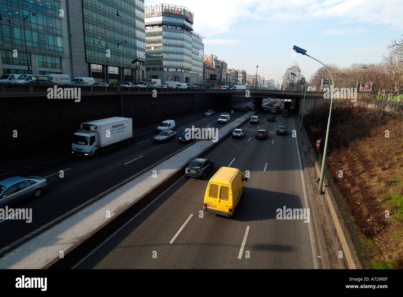 Car traffic jam highway city paris Banque de photographies et d’images ...