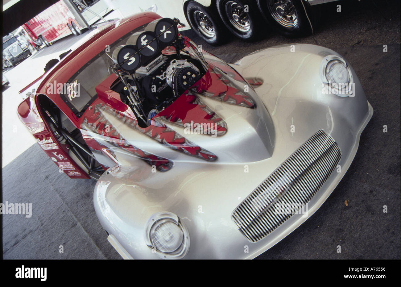 Supercharger supercharged drag racing Banque de photographies et d ...
