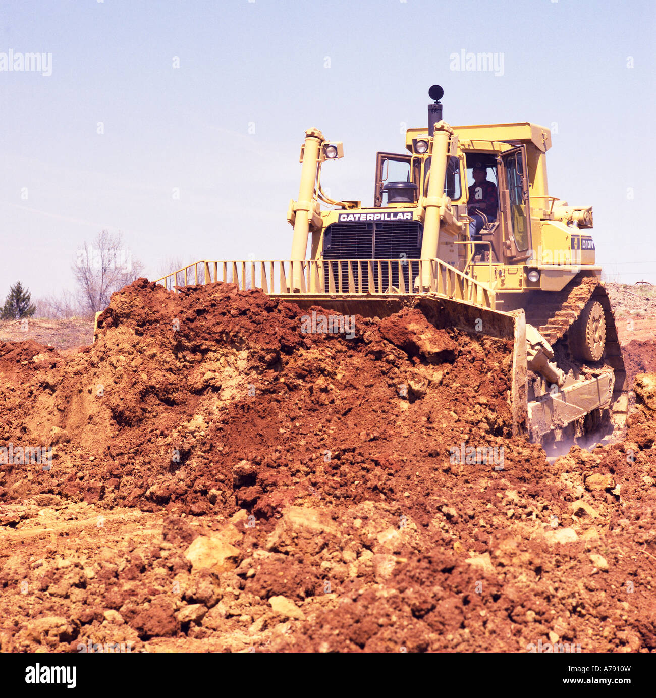 Caterpillar d10 bulldozer construction site Banque de photographies et ...