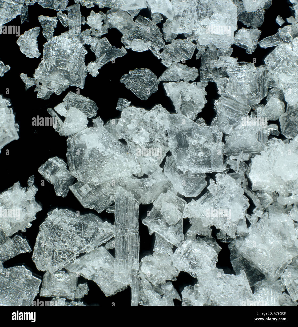 Sodium chloride crystals Banque de photographies et d’images à haute ...