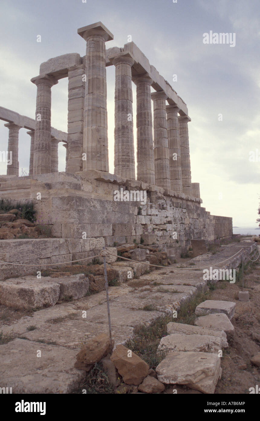 Légende locale Grèce Athènes Temple de Poséidon Photo Stock - Alamy