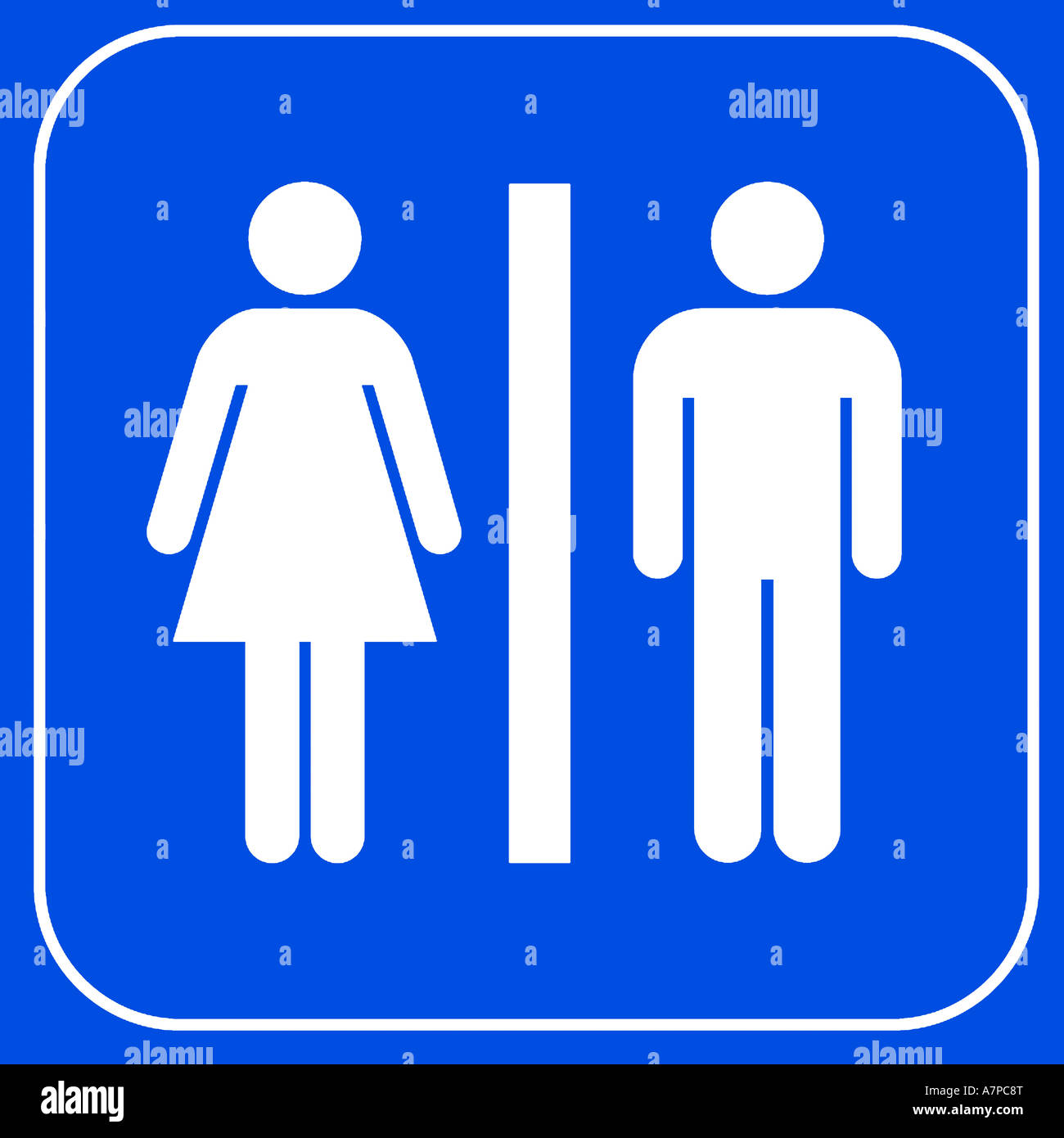 Signe de toilette homme et femme Banque de photographies et d’images à ...