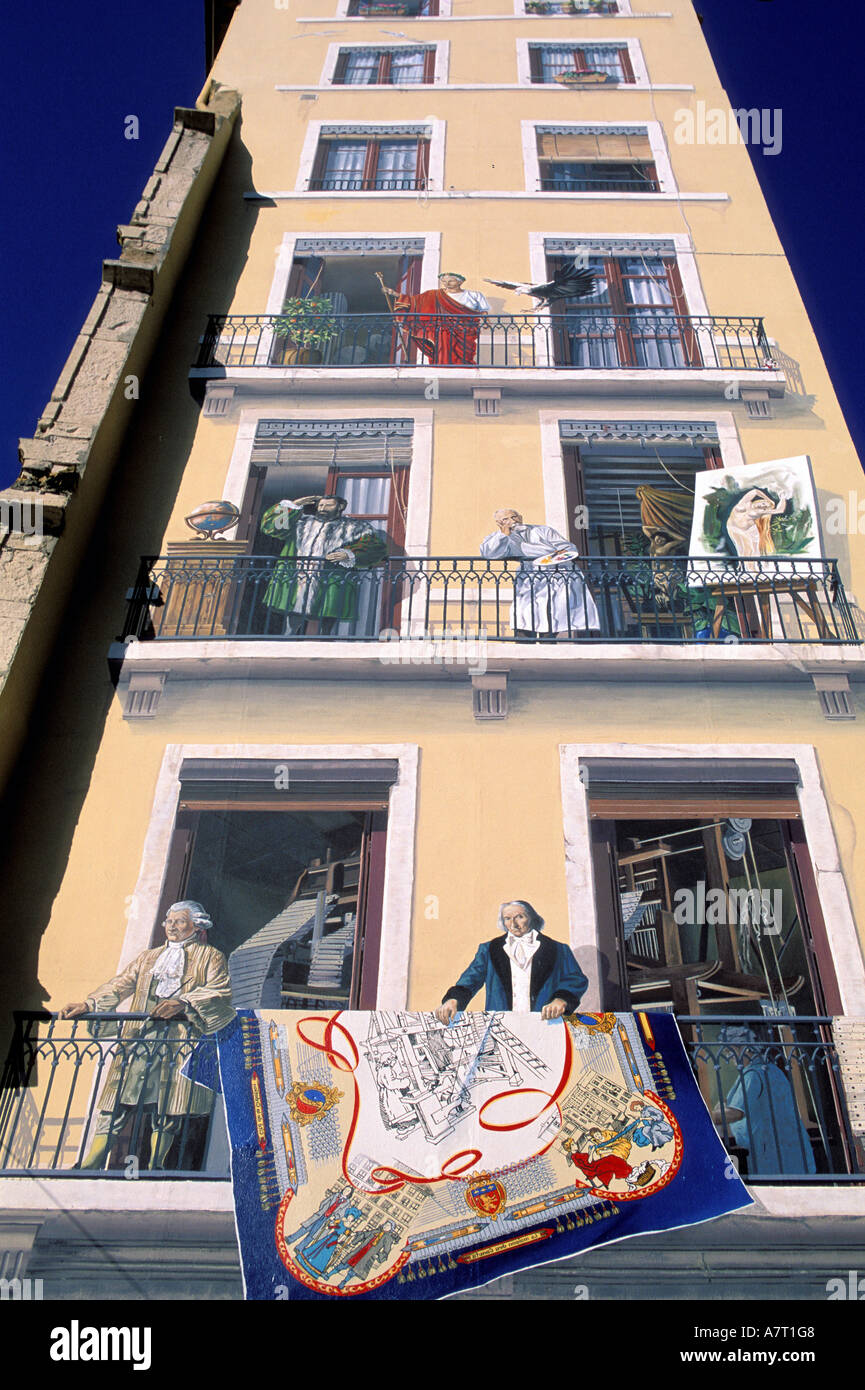 France, Rhône, Lyon, mur peint la fresque des Lyonnais Photo Stock - Alamy