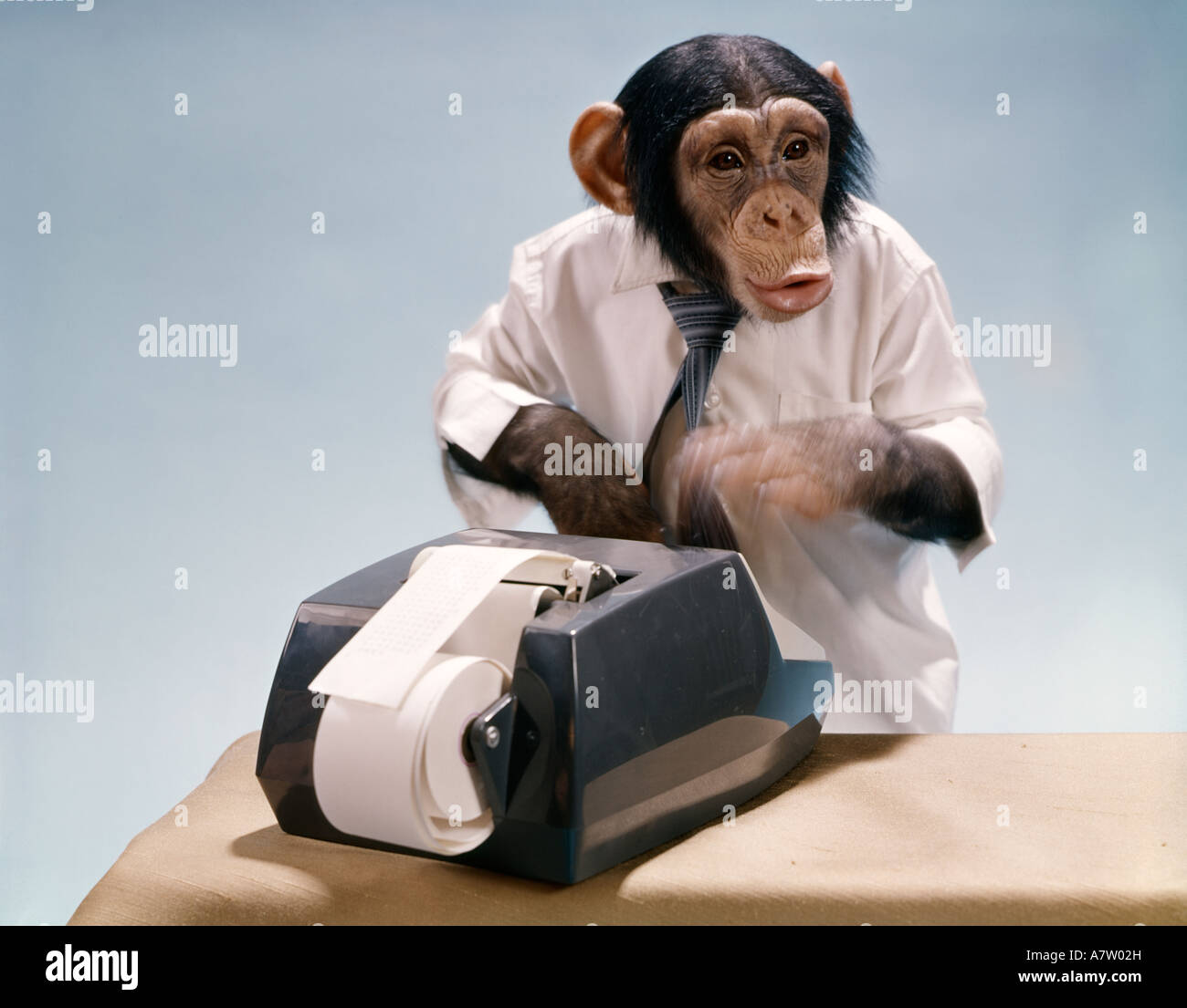 L'ajout de singe BUREAU MACHINE RETRO Photo Stock - Alamy