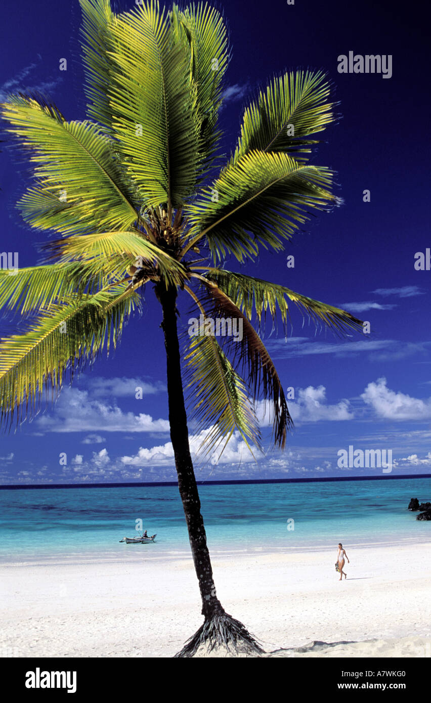 République des Comores, l'île de Grande Comore, plage Galawa Photo ...