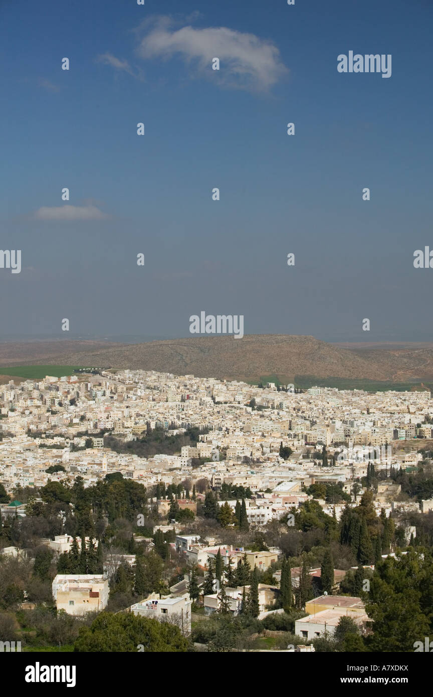 Le Maroc, la région et Sebou : Vue de la ville de SEFROU Berbère située ...