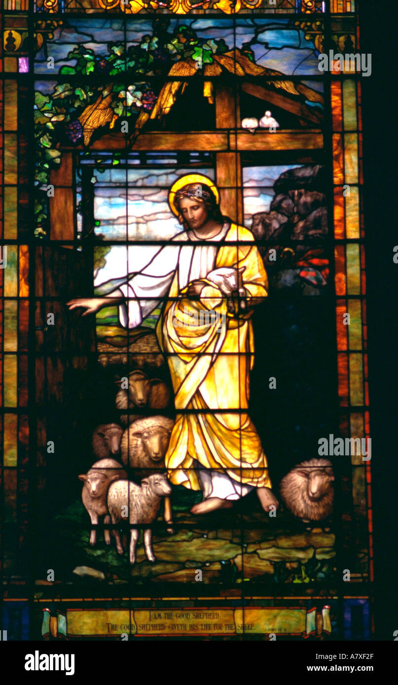 Jesus carrying lamb Banque de photographies et d’images à haute ...