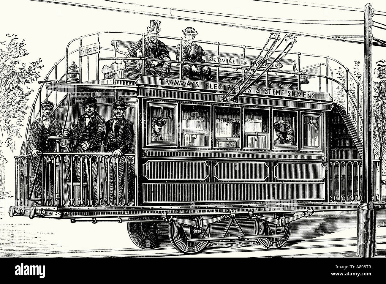 Tramway electrique 1900 Banque de photographies et d’images à haute ...