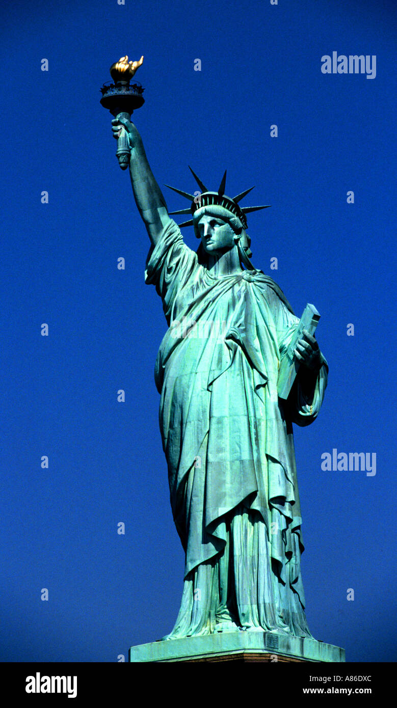 Statue de la liberté New York Manhattan icône symbole Photo Stock - Alamy