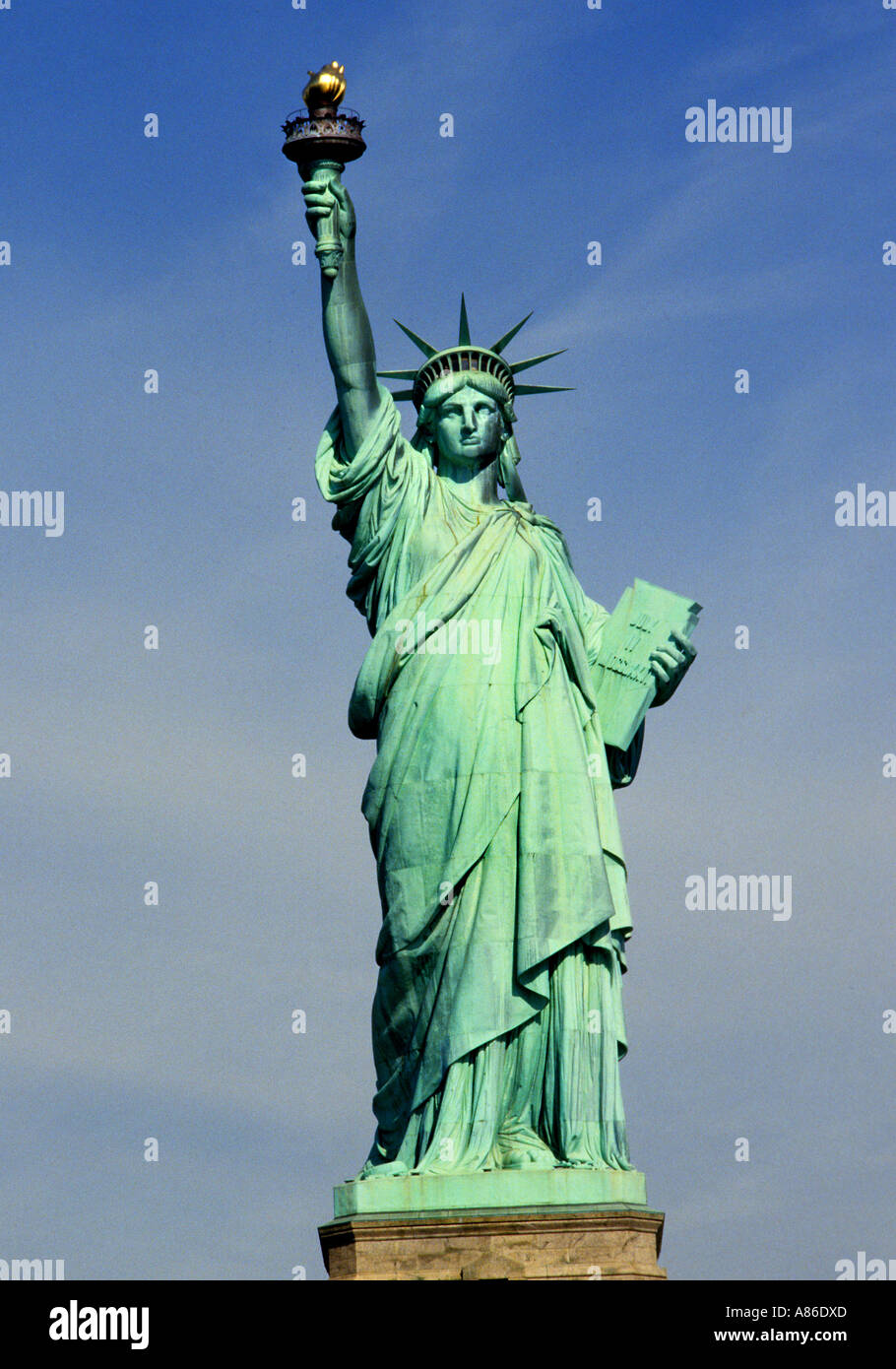 Statue de la liberté New York Manhattan icône symbole Photo Stock - Alamy