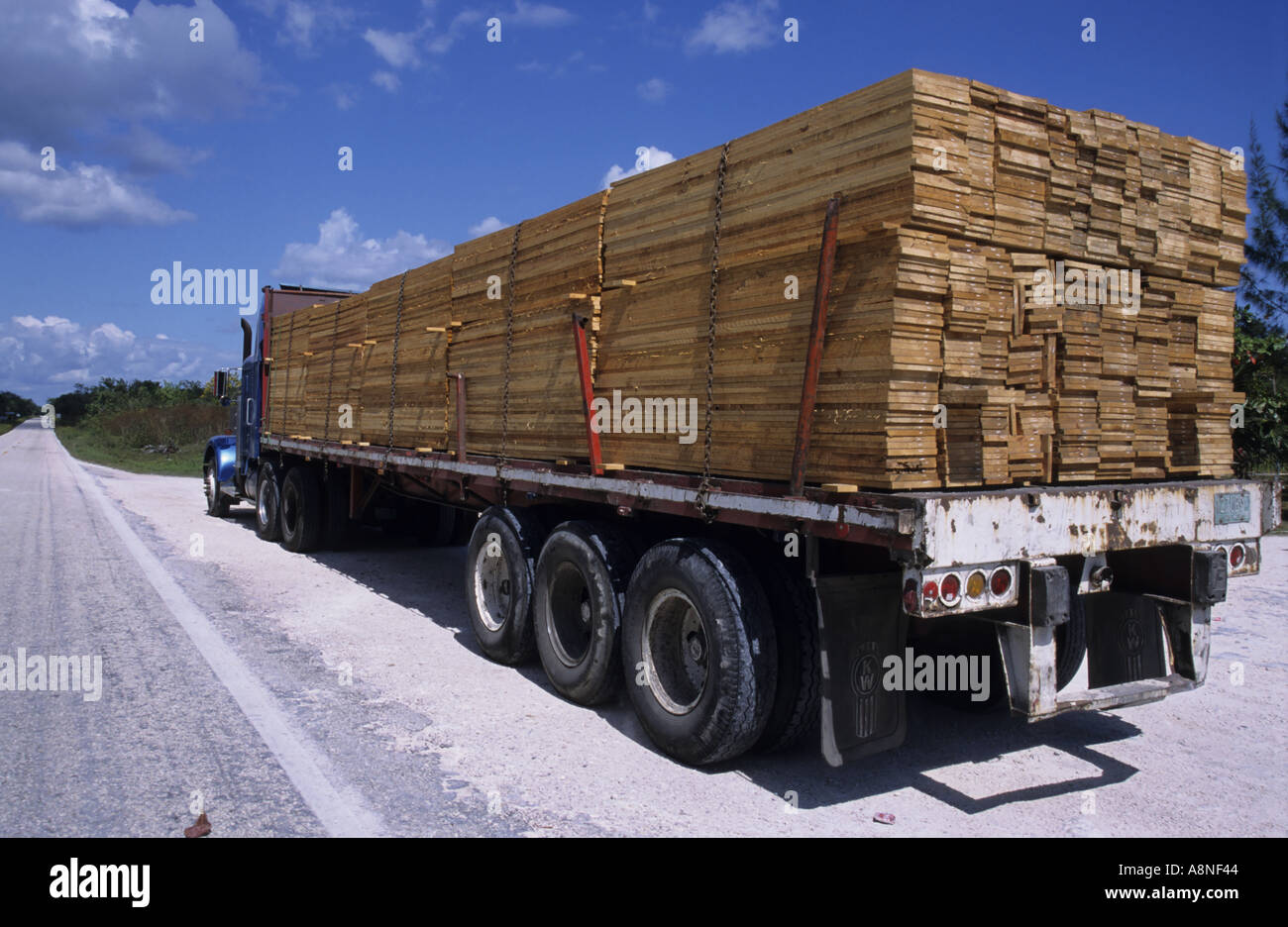 Camions transportant du bois Banque de photographies et d’images à ...