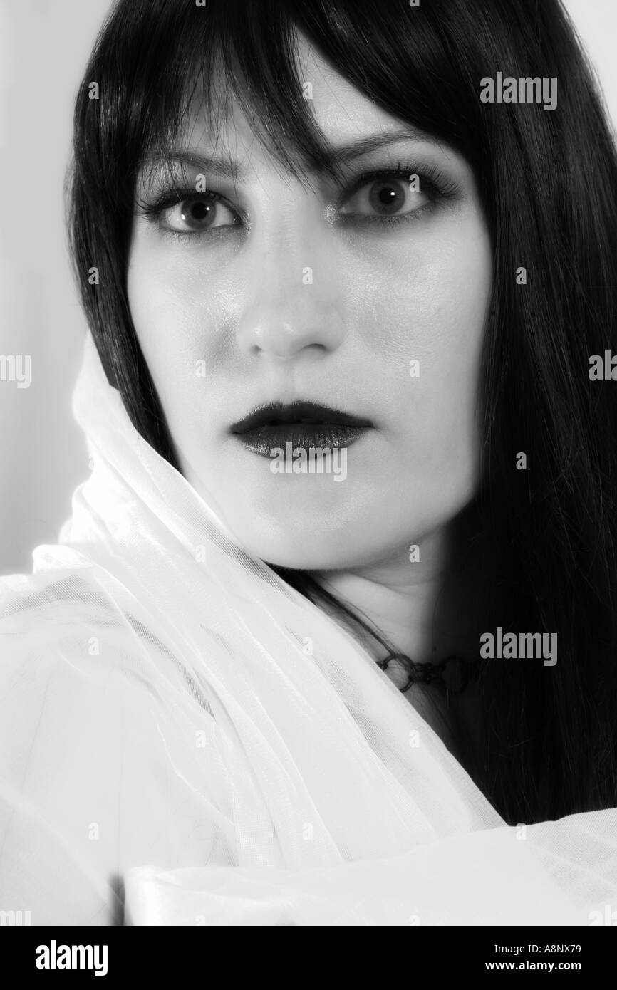 Visage noir et blanc année 30 Banque d'images noir et blanc - Alamy