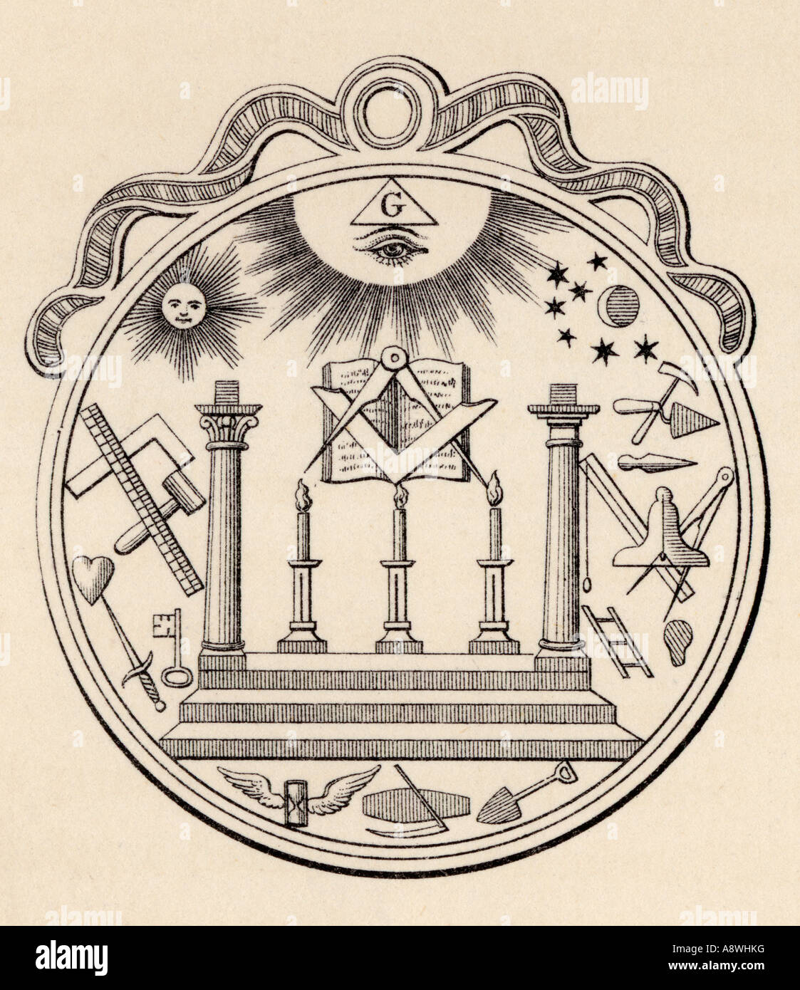 Masonic symbols Banque de photographies et d’images à haute résolution ...