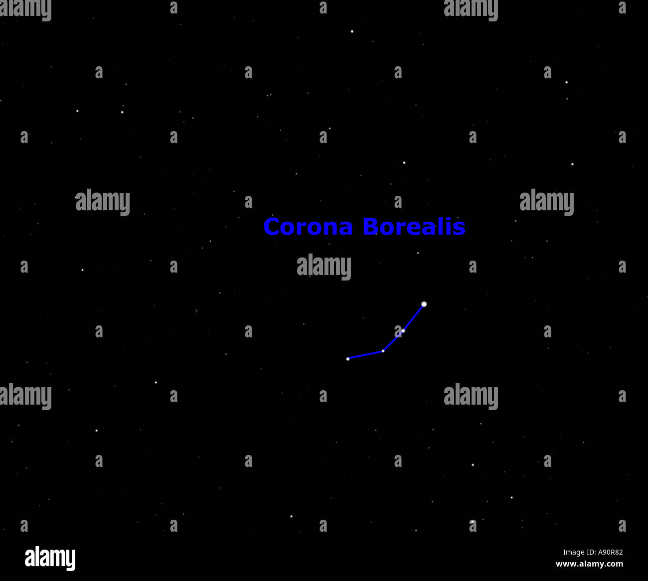 Constellation de la couronne boréale Banque de photographies et d ...