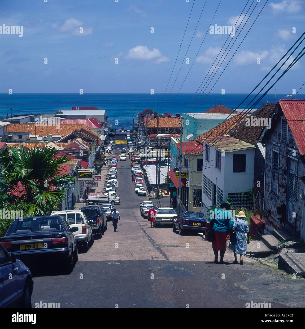 Grenada st georges market square Banque d'image et photos - Alamy