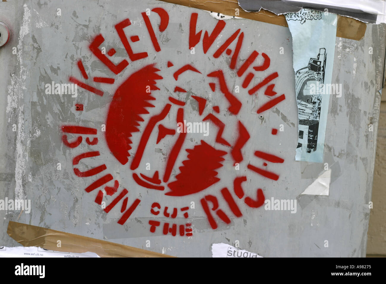 Anarchist slogan Banque de photographies et d’images à haute résolution ...