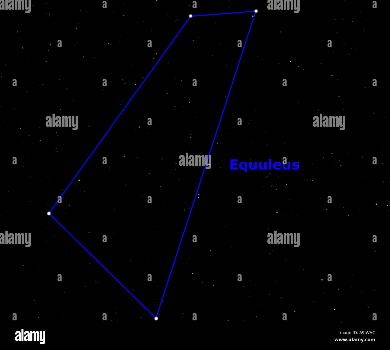 Equuleus constellation space astronomy Banque de photographies et d ...