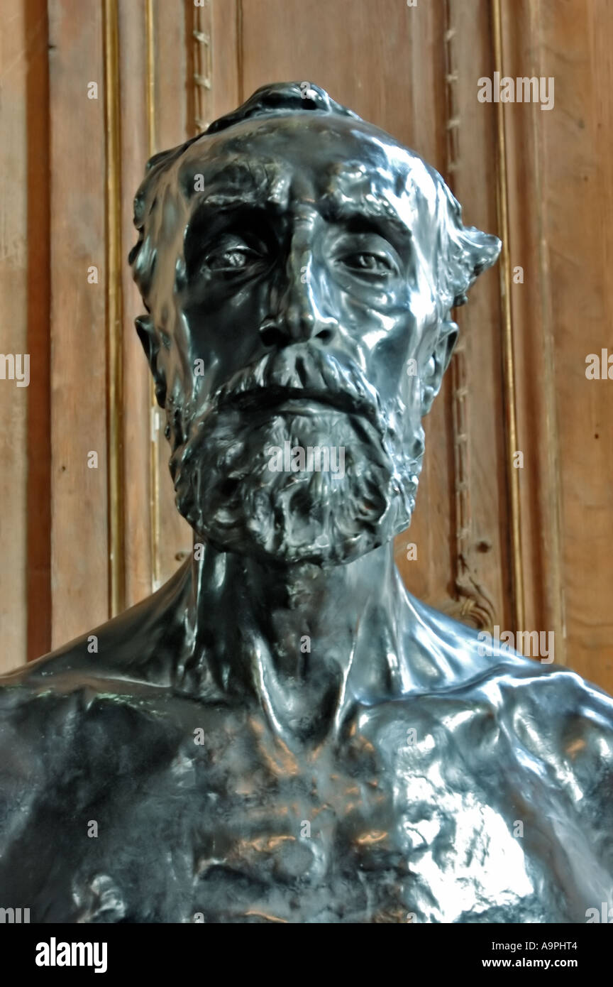 Paris France buste Portrait de 'August Rodin' artiste Rodin Sculpture ...