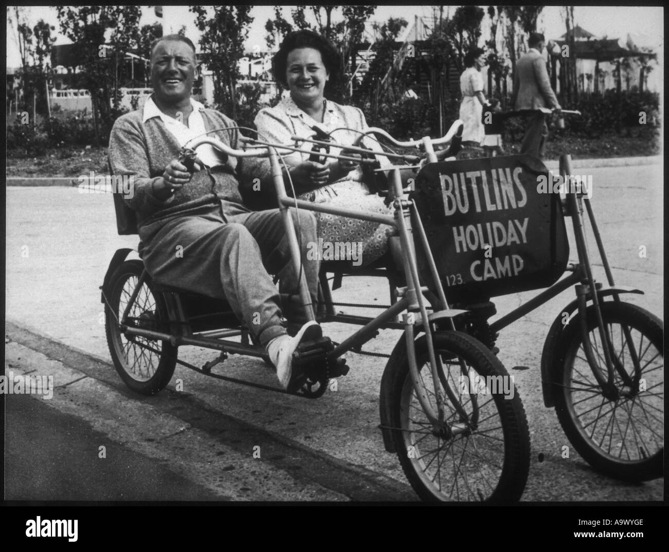 Butlins holiday camps Banque d'images noir et blanc - Alamy