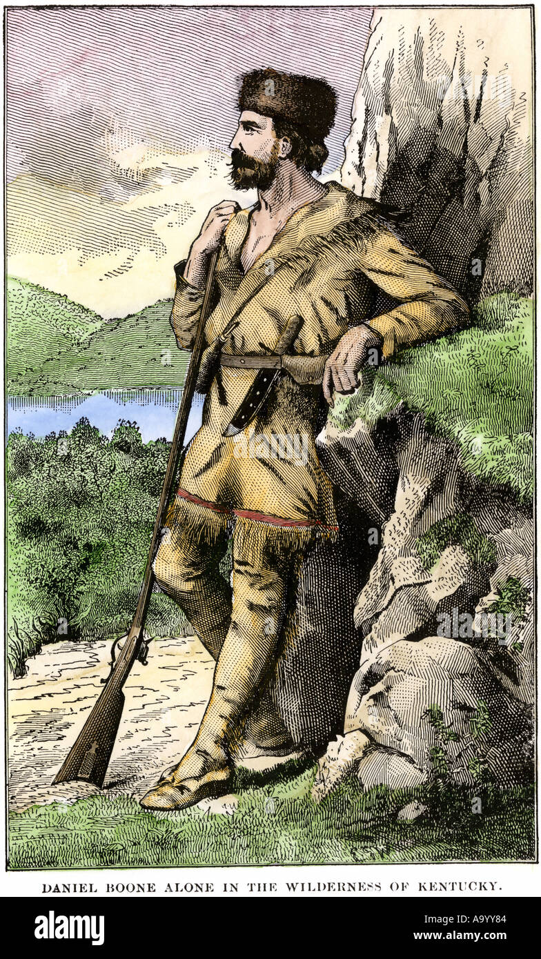 Daniel boone pioneer kentucky rifle Banque de photographies et d’images ...