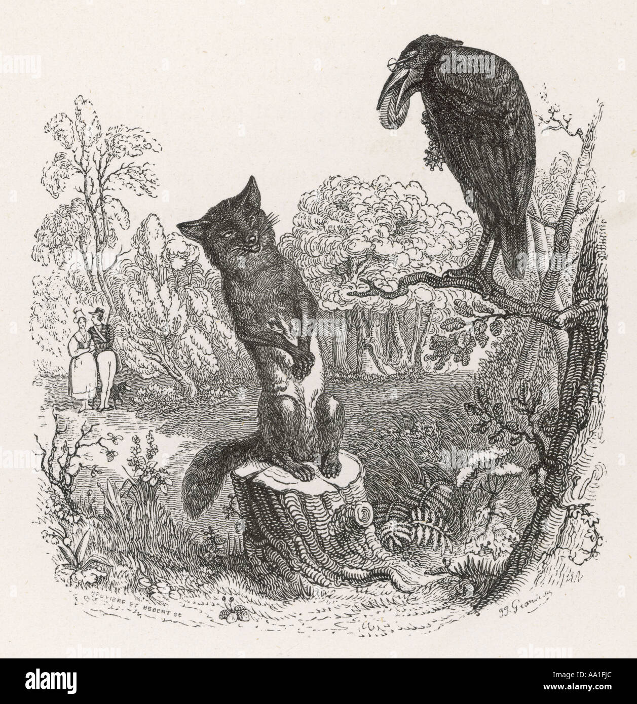 Le Renard Et Le Corbeau Banque De Photographies Et Dimages à Haute