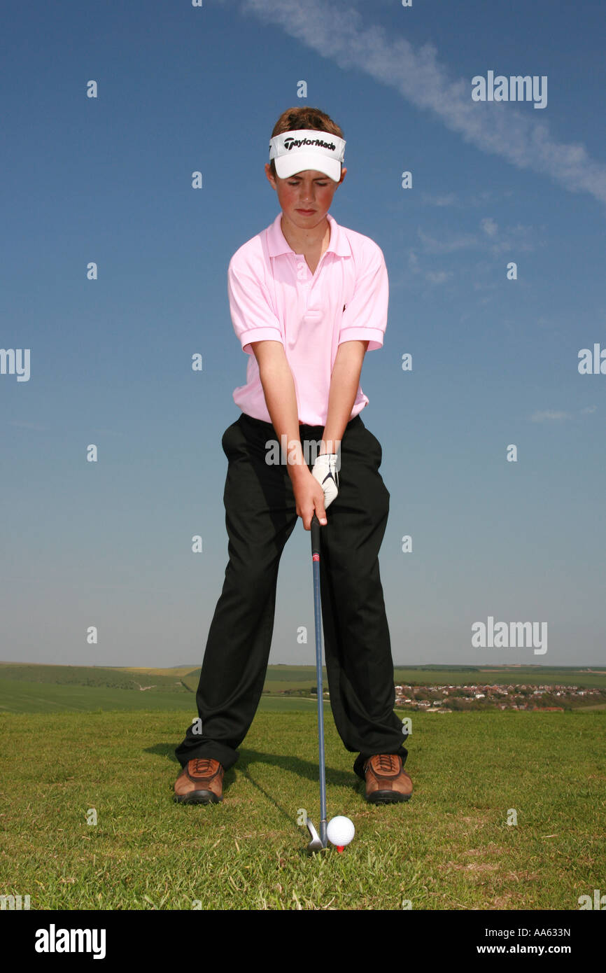 Teenage golfer Banque de photographies et d’images à haute résolution ...