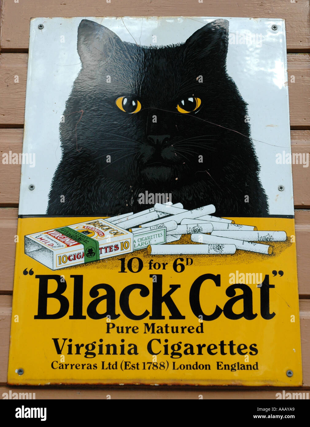 Black cat sign Banque de photographies et d’images à haute résolution ...