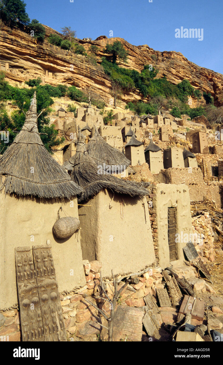 L'architecture Dogon - Mali Pays Dogon Banani Photo Stock - Alamy