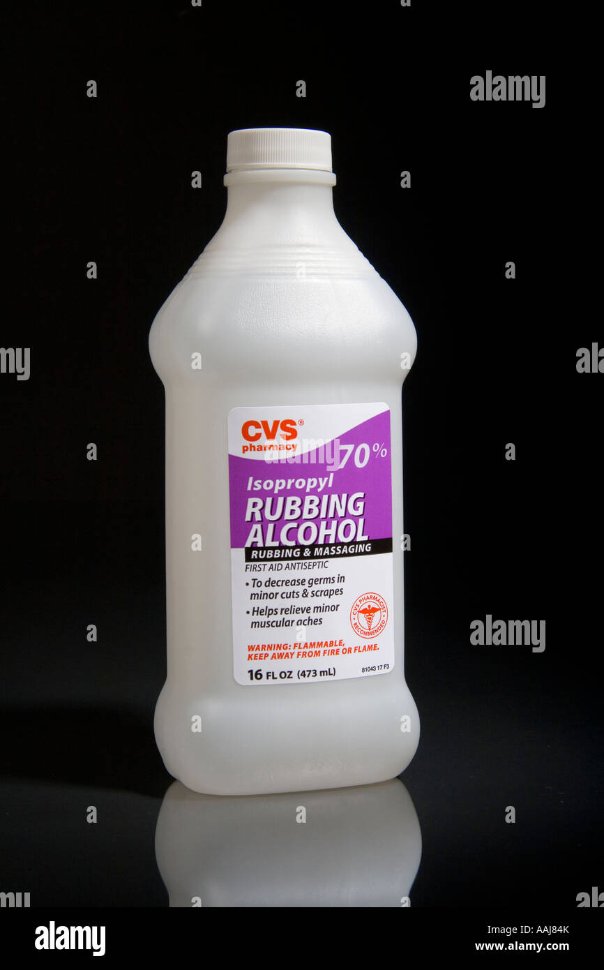 Isopropyl alcohol rubbing alcohol Banque de photographies et d’images à ...