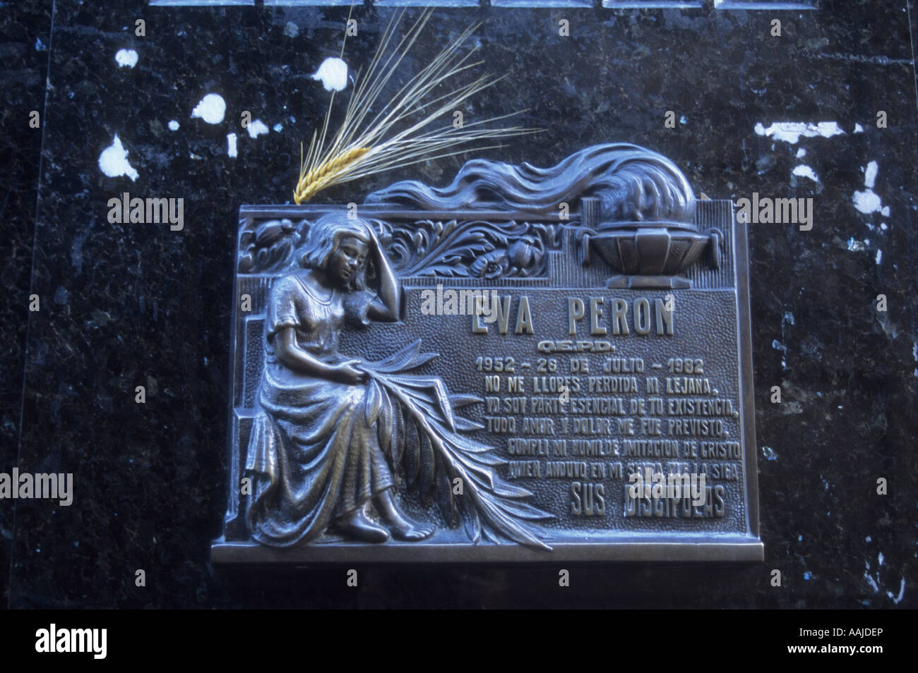 La tombe d'Eva Peron, cimetière de la Recoleta, Buenos Aires, Argentine Photo Stock - Alamy
