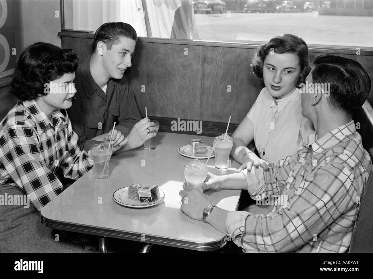 1950s fast food diner Banque de photographies et d’images à haute ...