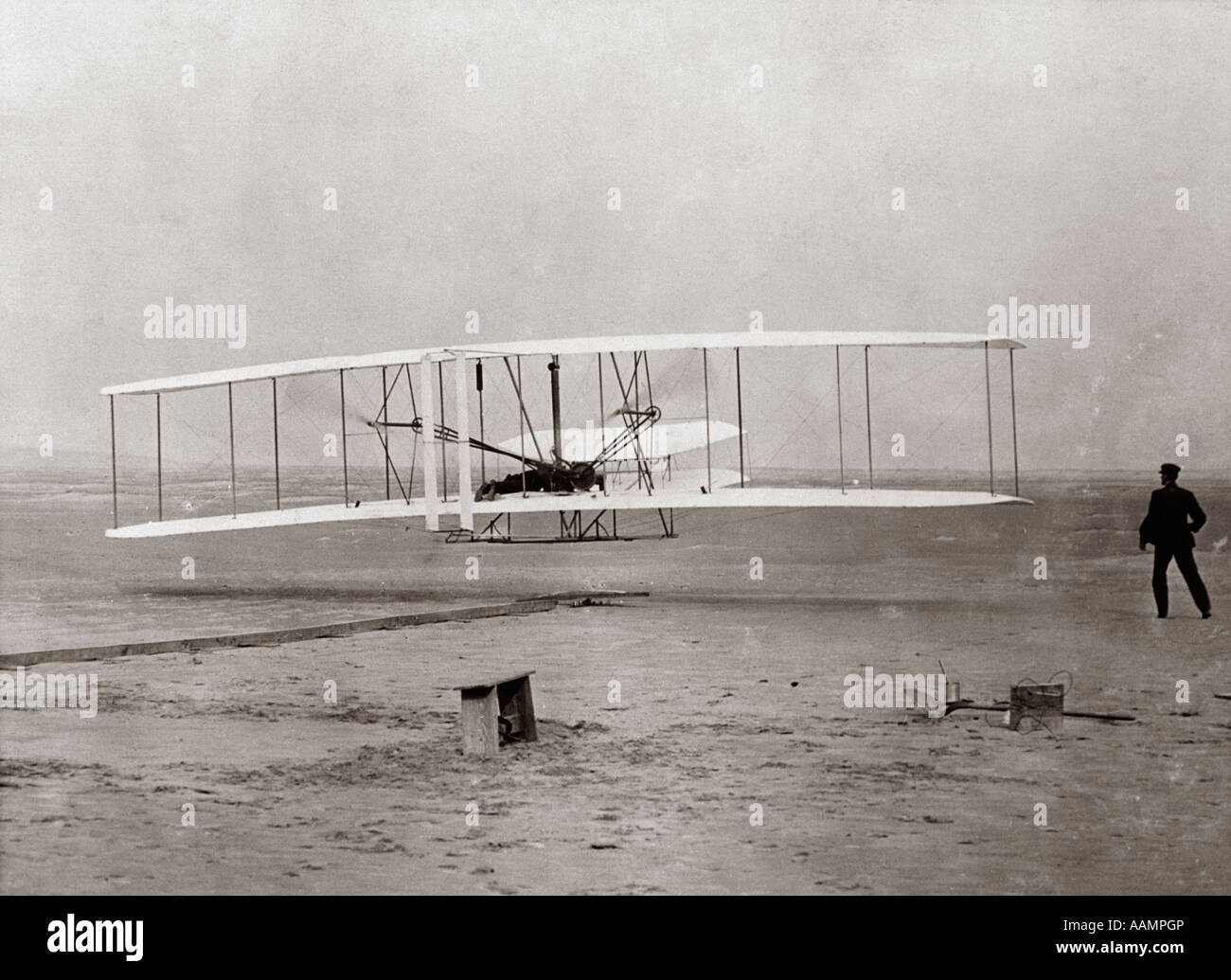 Wright brothers vol avions de l'aviation pionnier kitty faucon Banque ...