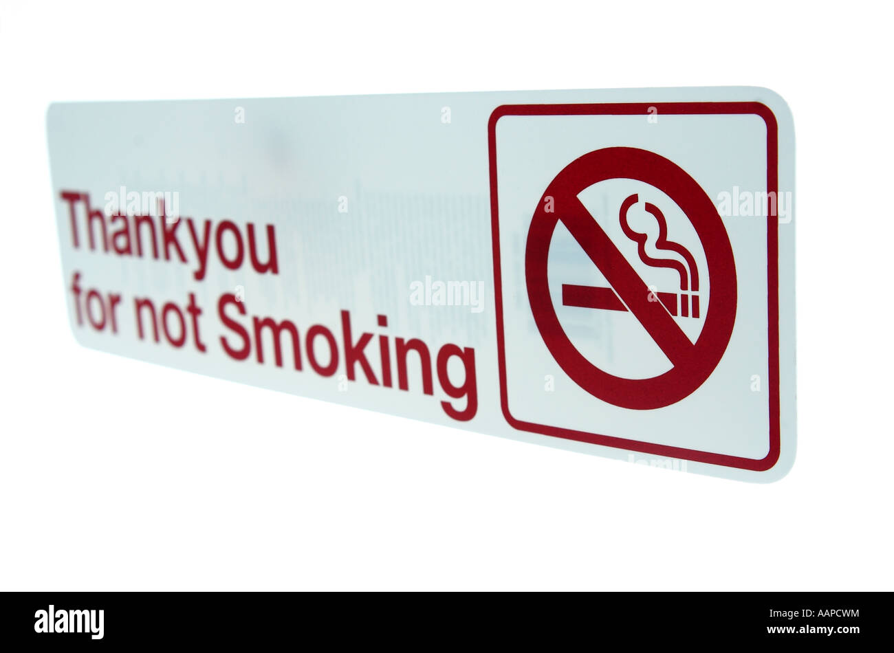 Panneau d'interdiction de fumer Banque d'images détourées - Alamy