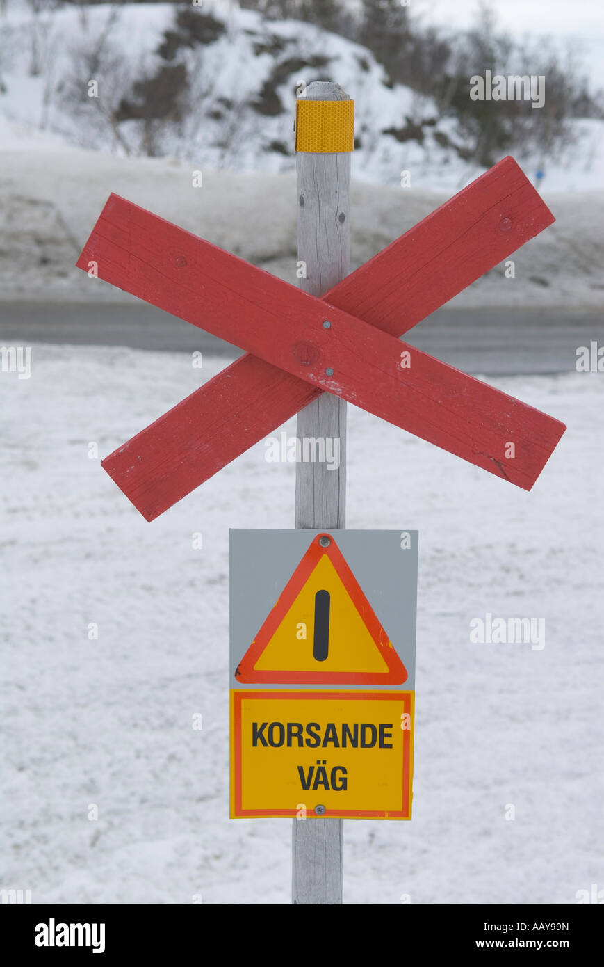 Panneau de signalisation d'avertissement de motoneige Banque de ...