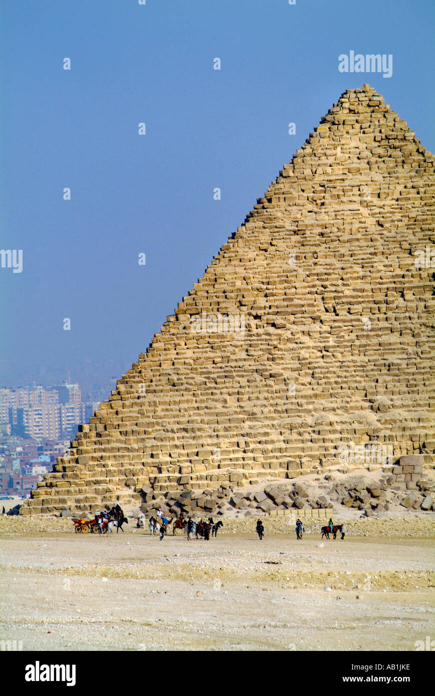 Grande pyramide de Gizeh,Khafu,al-Ahram, Le Caire, Égypte Photo Stock ...