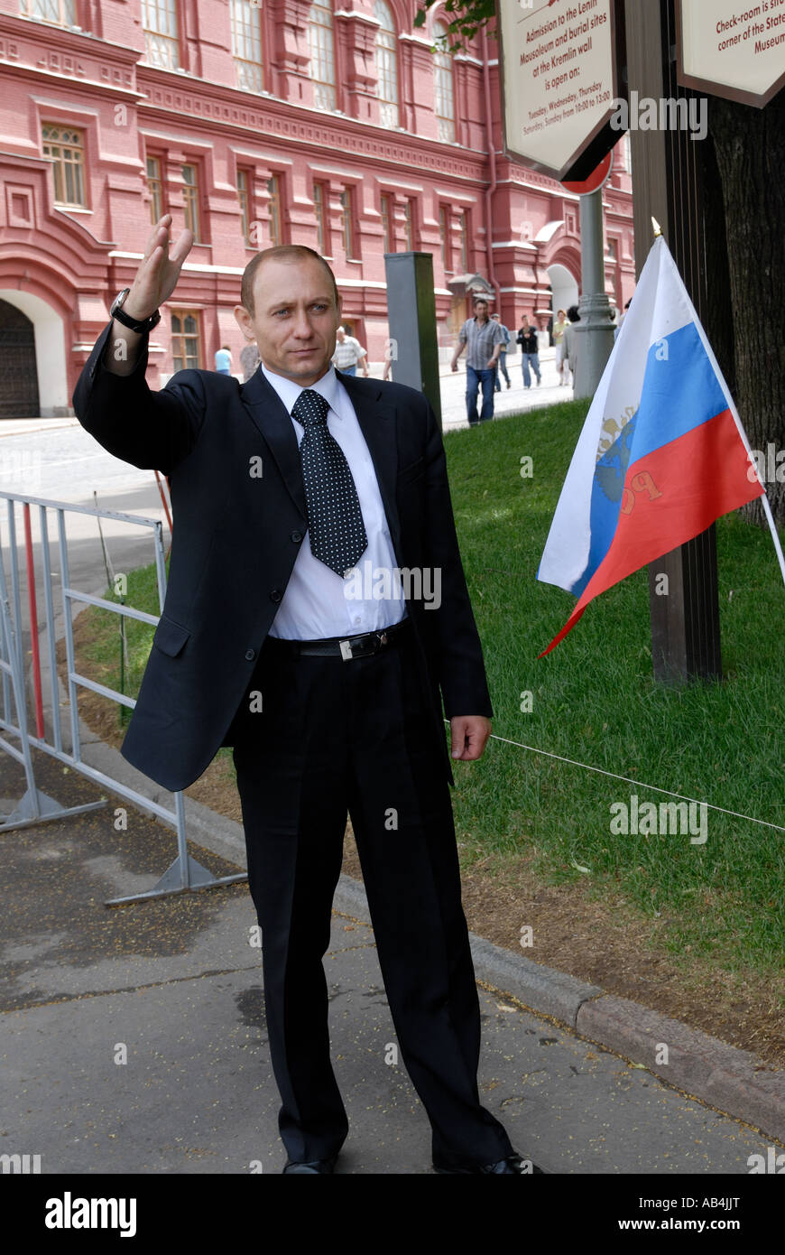 Sosie de Vladimir Poutine à Moscou Photo Stock - Alamy