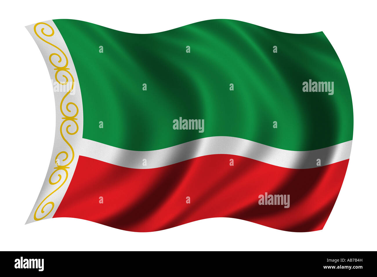 Drapeau ingush Banque d'images détourées - Alamy