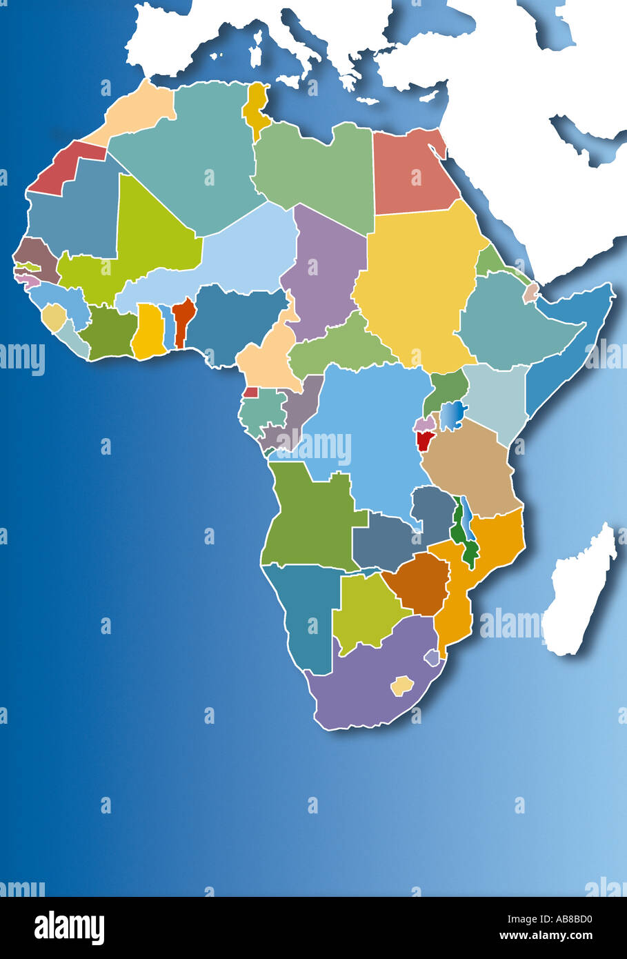 Afrique carte Banque de photographies et d’images à haute résolution ...