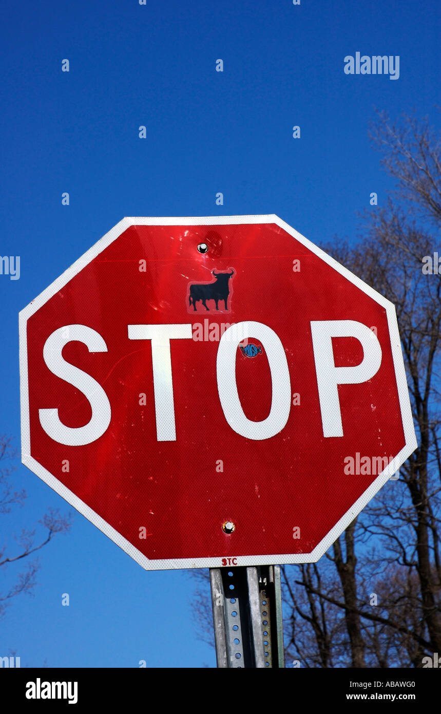 American road sign Banque de photographies et d’images à haute ...
