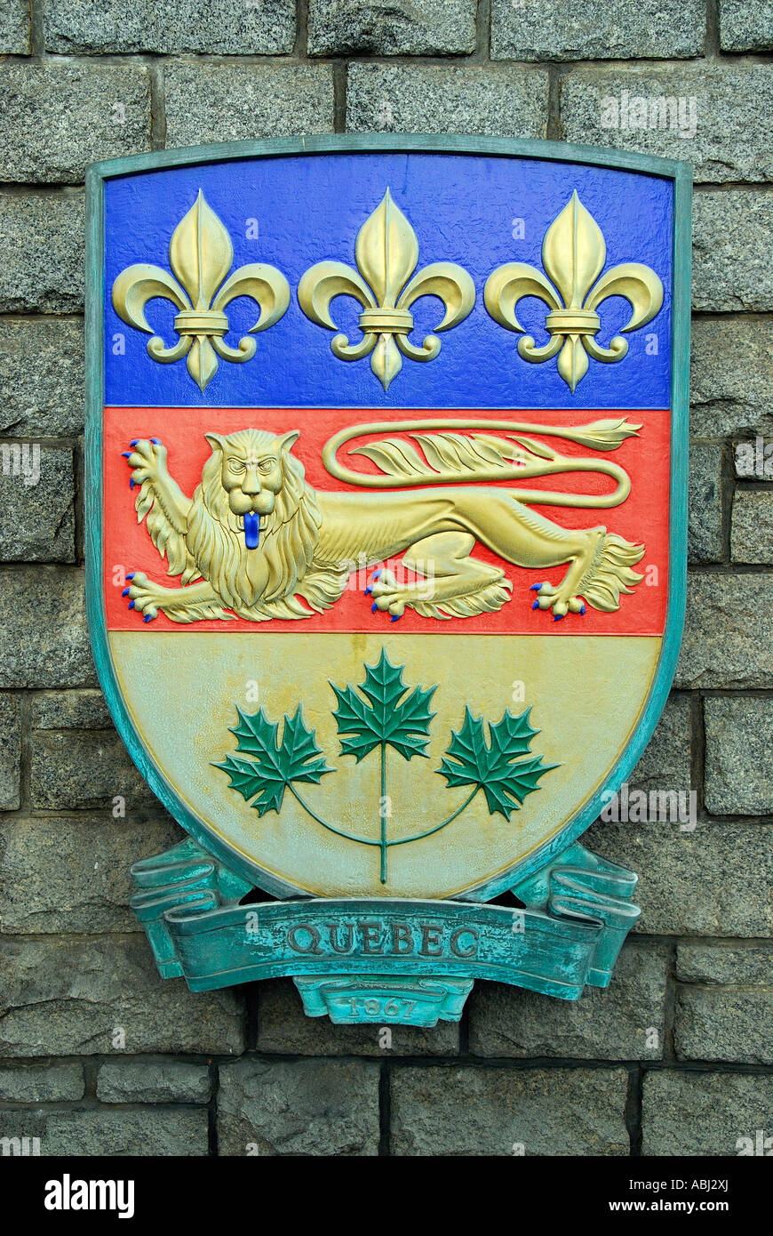 Quebec coat of arms Banque de photographies et d’images à haute ...