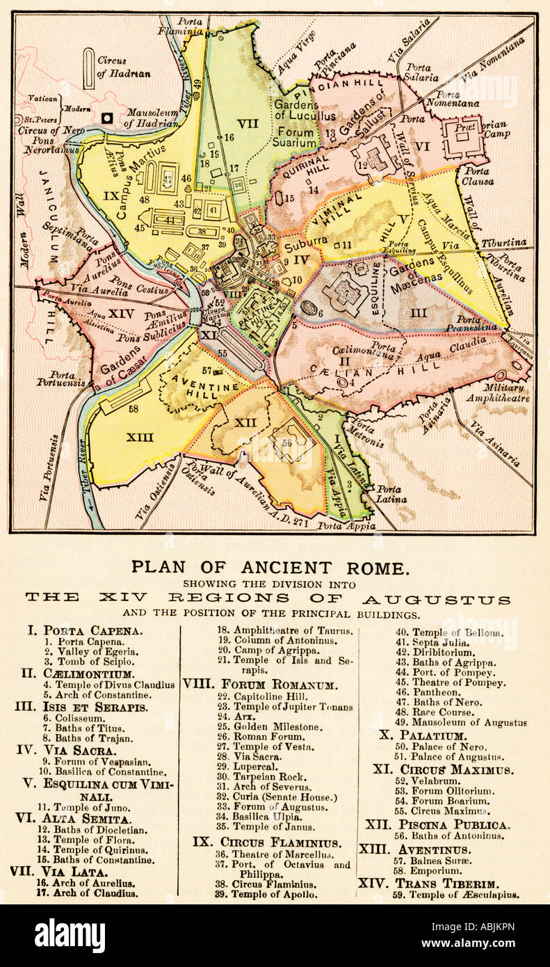 Ancient rome map Banque de photographies et d’images à haute résolution ...