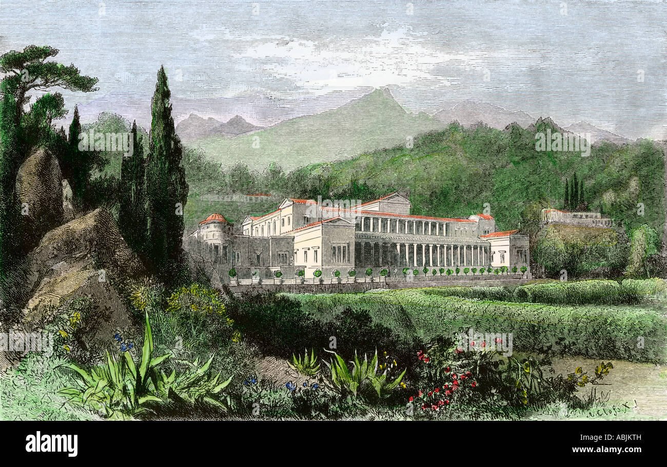 Villa romaine ou palais Banque de photographies et d’images à haute ...