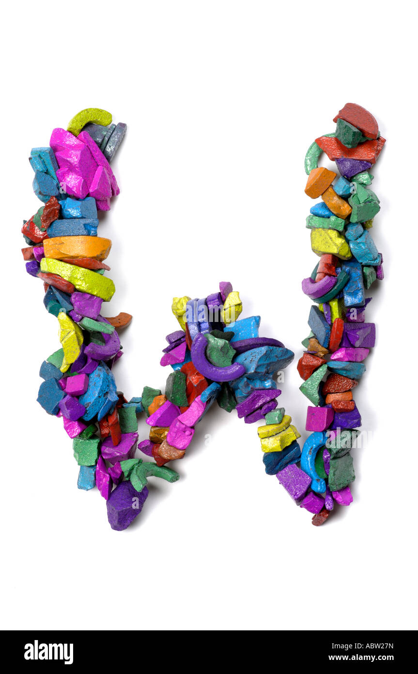 Lettre w Banque de photographies et d’images à haute résolution - Alamy