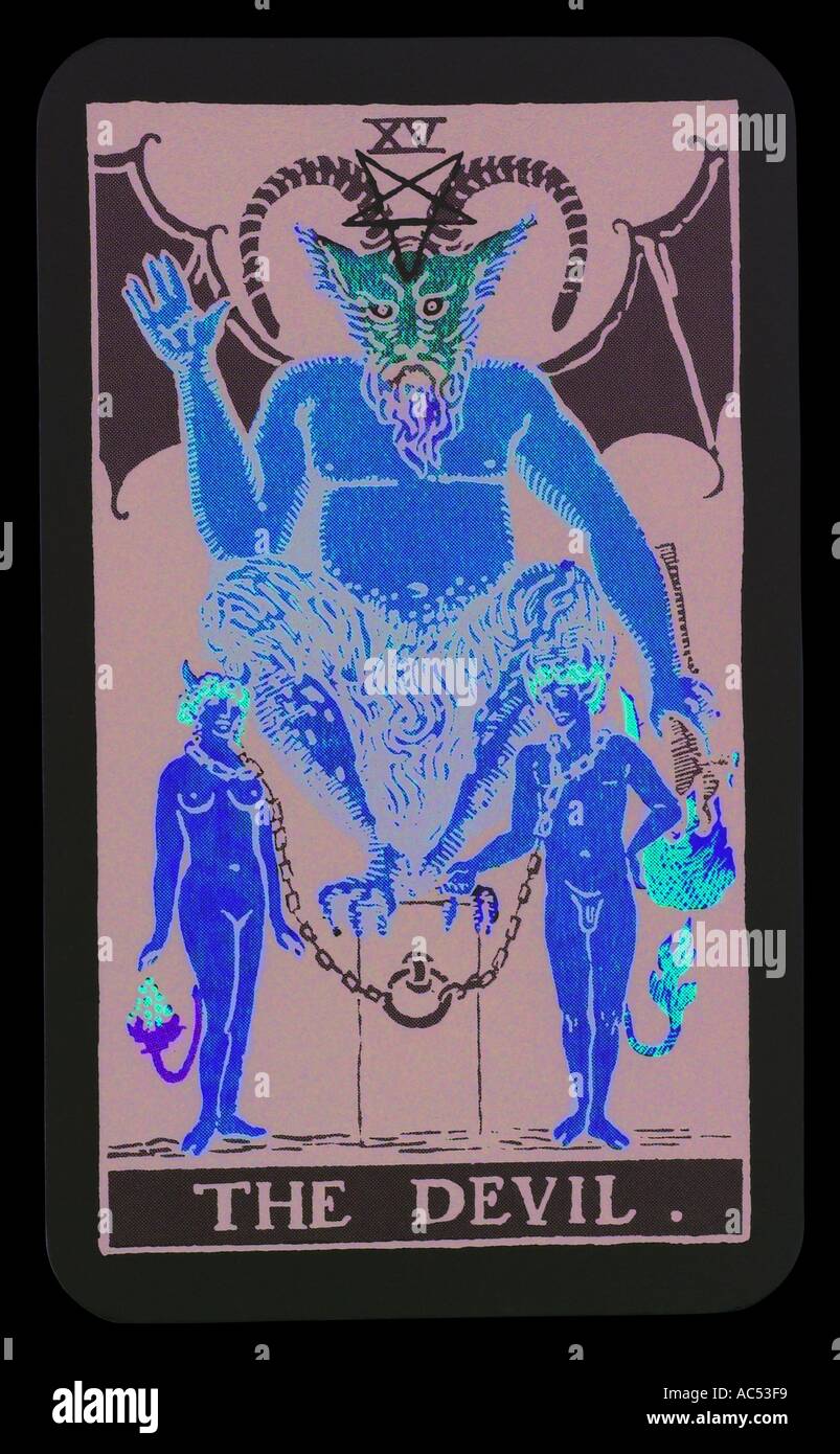 Carte de tarot le diable Banque de photographies et d’images à haute ...