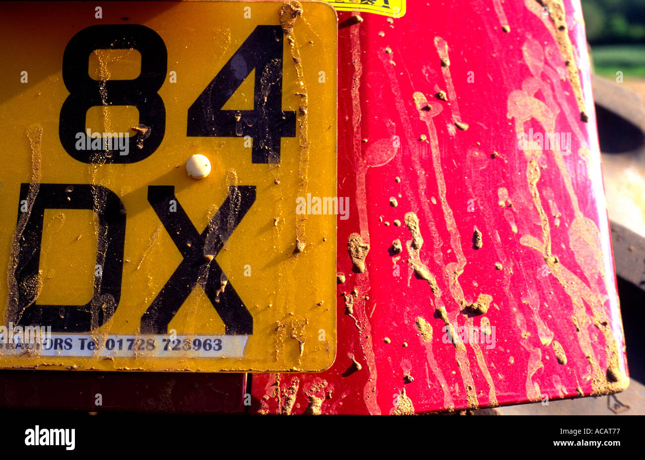 Tractor number plate Banque de photographies et d’images à haute ...