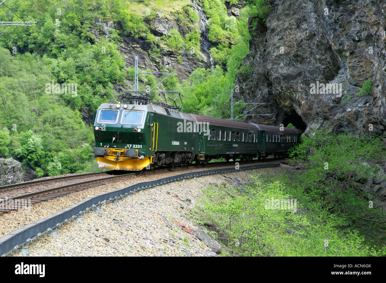 Tunnel de train flam flamsbana Banque de photographies et d’images à ...
