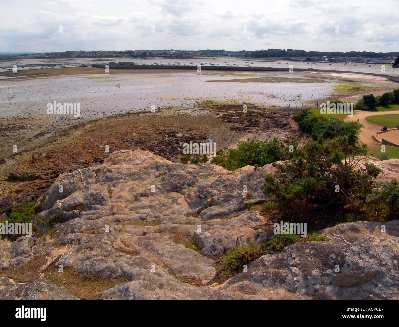 France bretagne finistère seaside coastal holiday resort ville de st ...